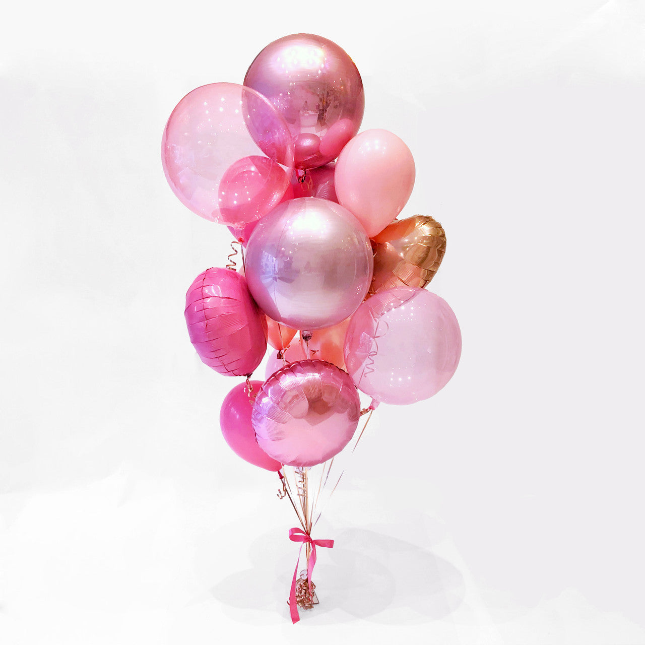 Deluxe Pink Helium Balloons | 15 Pink Helium Balloons